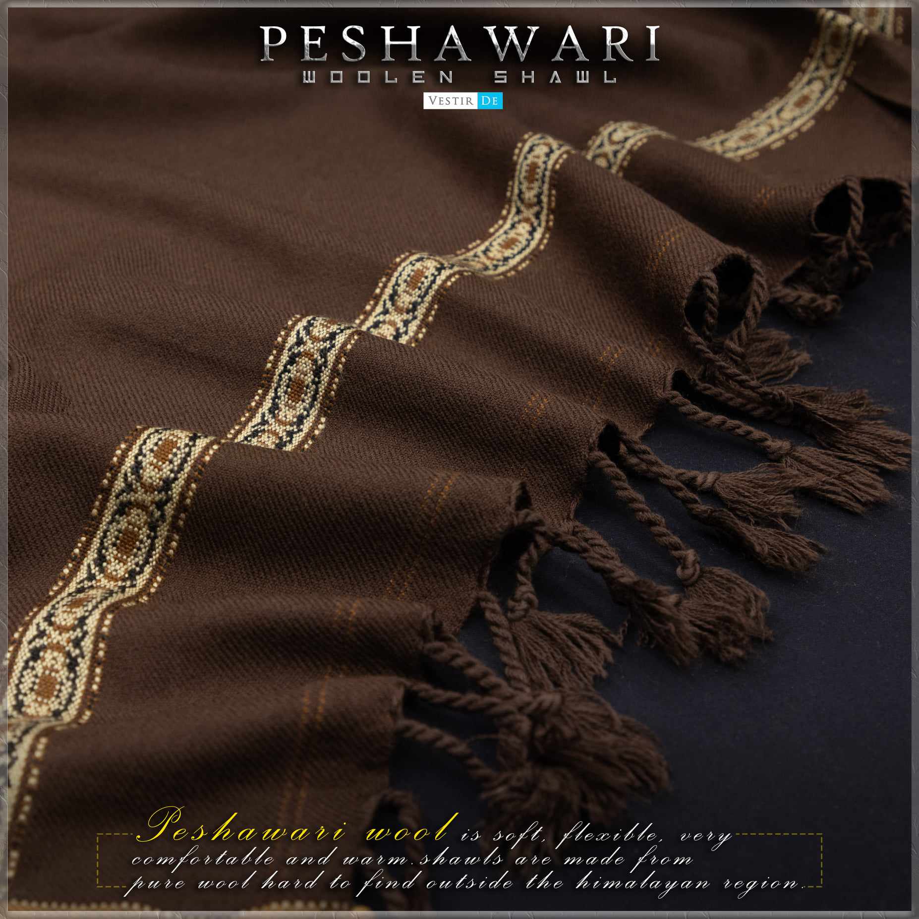 Buy Peshawari Woolen Shawl 2024 Online Pakistan – Vestir De