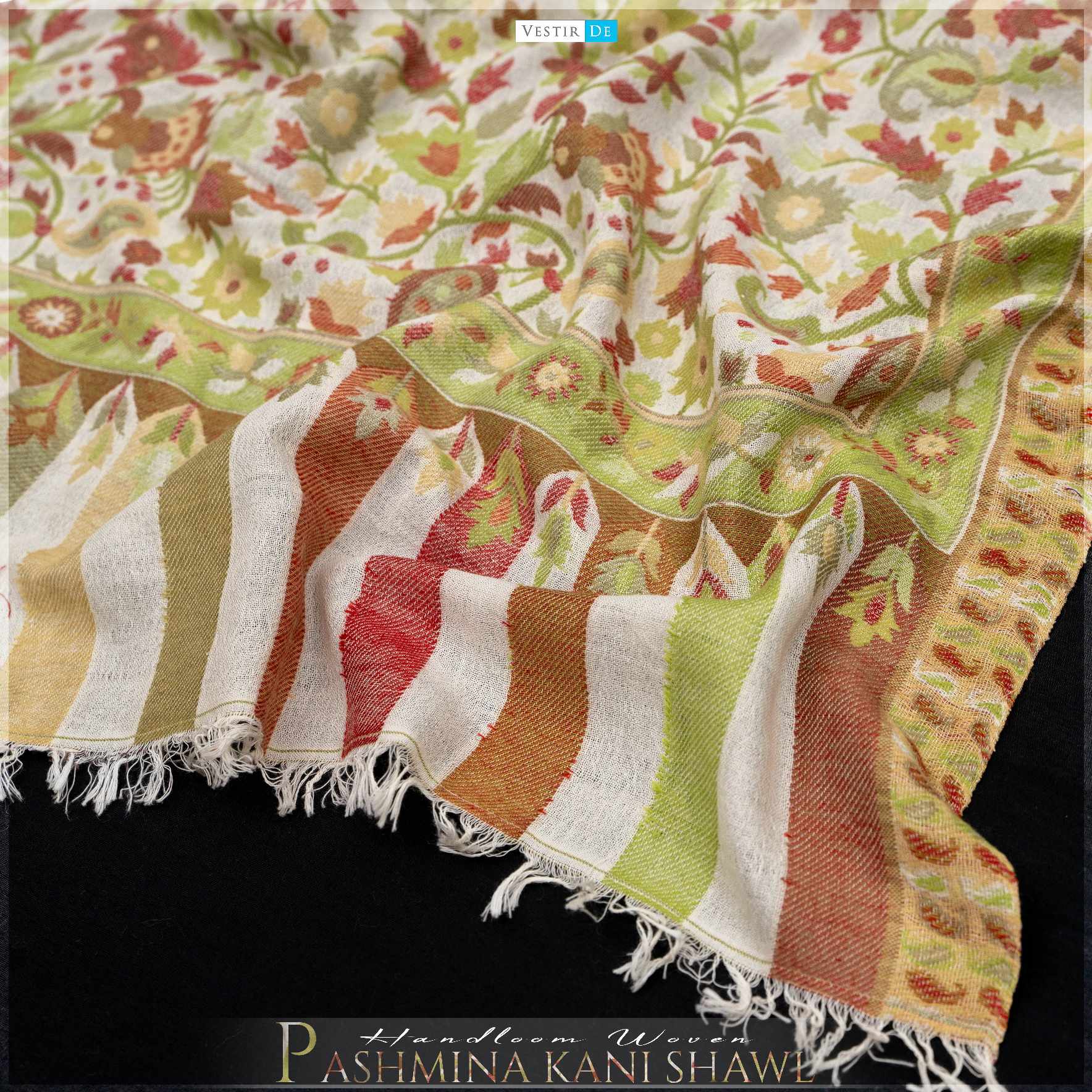 Handloom Woven Pashmina Kani Shawl – Vestir De