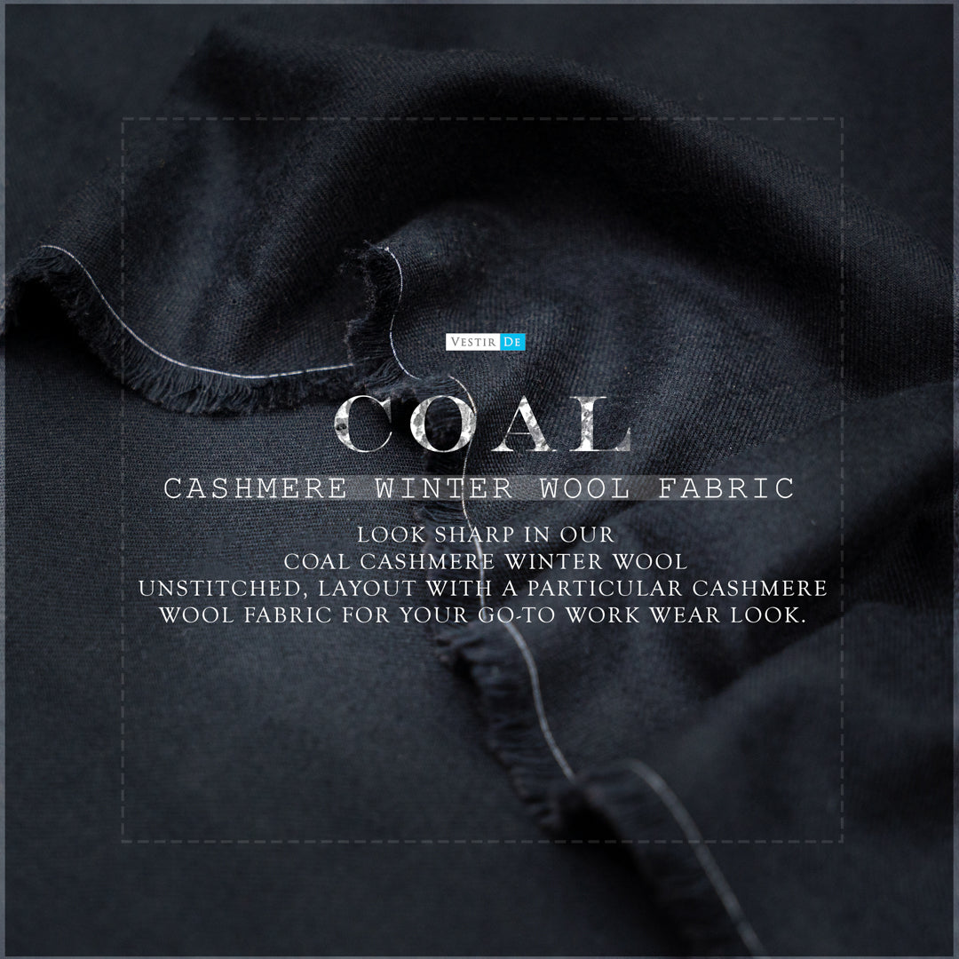 Coal Cashmere Wool Fabric – Vestir De