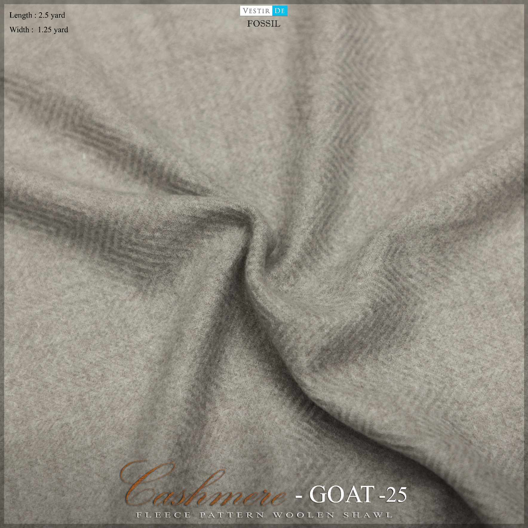 Cashmere Goat Fleece Pattern Woolen Shawl 25 – Vestir De